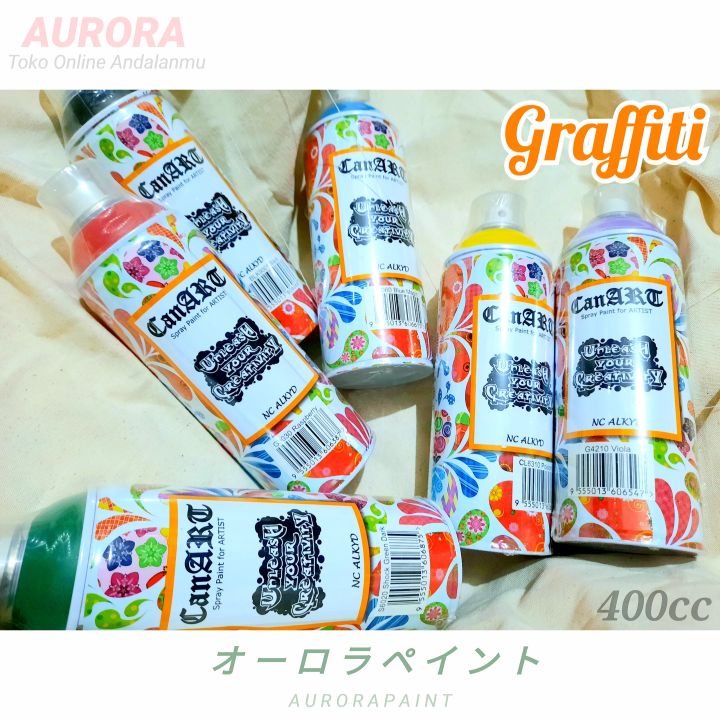 Pilox GRAFFITI CanArt Spray Cans For Art Mural Grafiti 400cc (Kaleng ...
