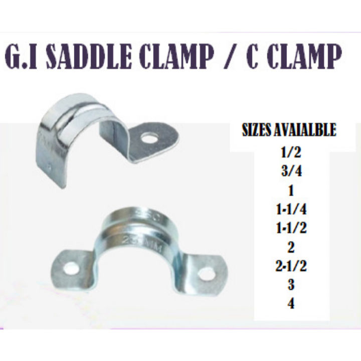 galvanized Gi steel clamp Double/Single | Lazada PH