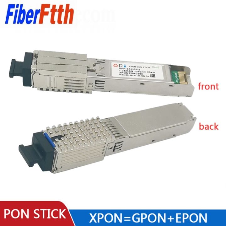 PON STICK EPON GPON XPON SFP ONU Stick With MAC SC Connector DDM pon ...