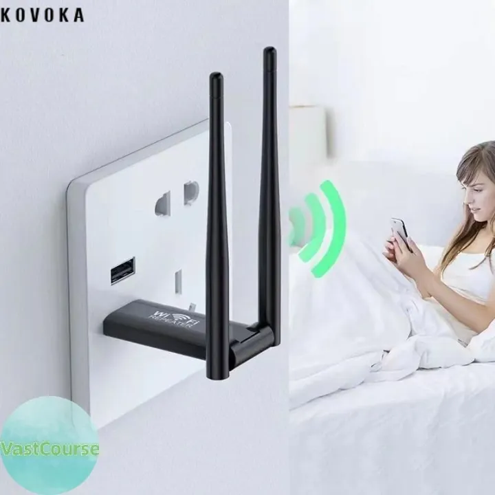 VastCourse 300Mbps USB Wireless WiFi Repeater Extender Long Range ...