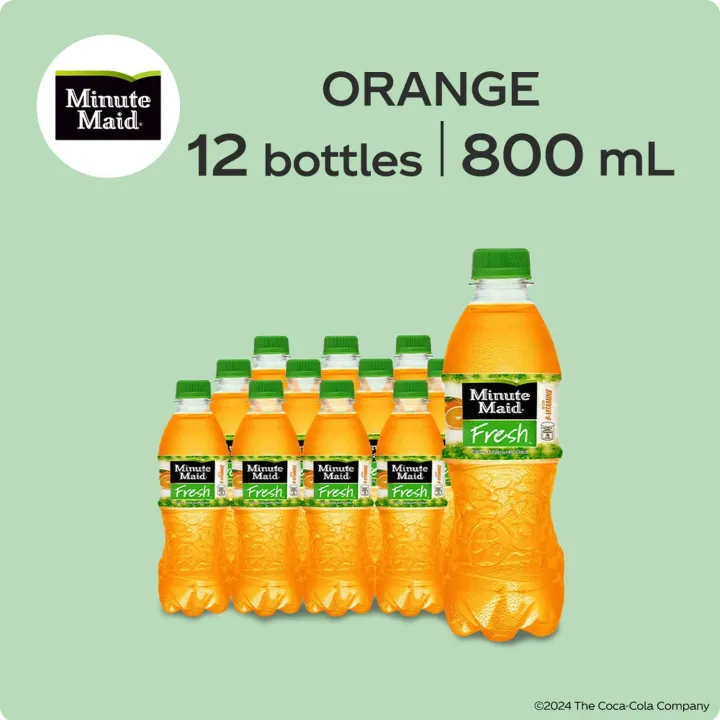 Minute Maid Fresh Orange Juice 800mL - Pack of 12 | Lazada PH