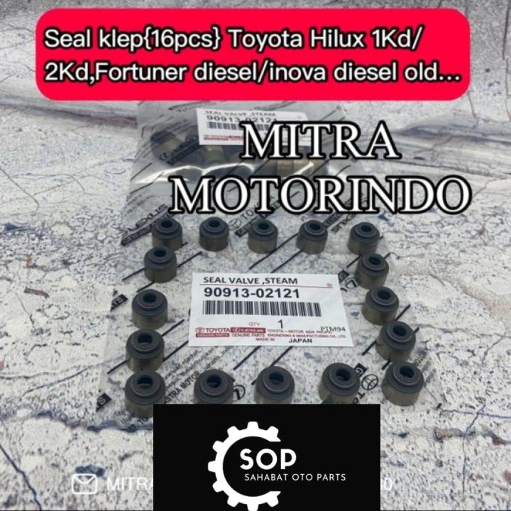 SEAL KLEP VALVE STEAM SET 16 PCS INNOVA INOVA HILUX FORTUNER 1KD 2KD | Lazada Indonesia