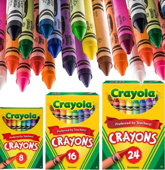【Spot goods】Crayons 8/16/24 colors Krayola for kids and adults school supplies | Lazada PH