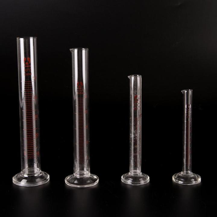 High Quality Graduated Glass Measuring Cylinder Chemistry Laboratory ...