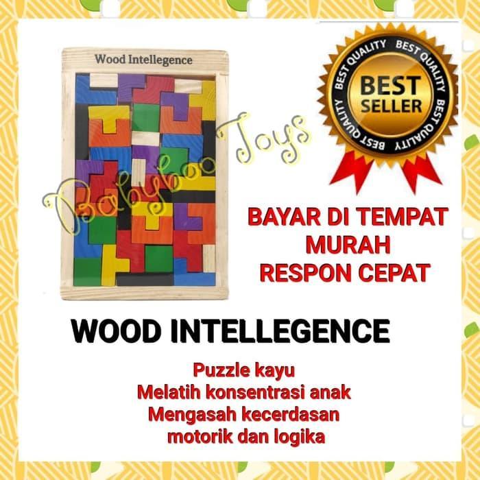 Mainan Edukasi Puzzle Kayu Tetris | Pazel Kayu | Puzle Kayu | Mainan ...