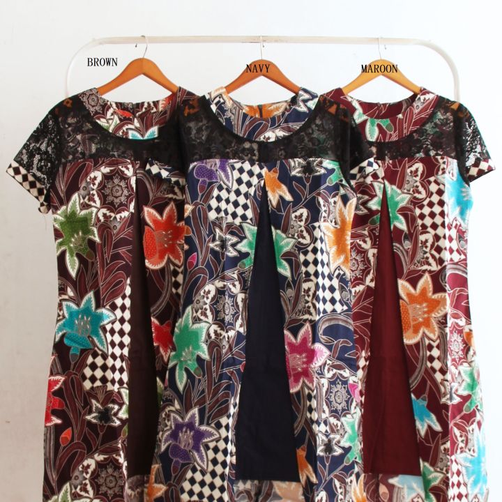 BD77F FLORAL PRINT BATIK DRESS | Lazada Singapore