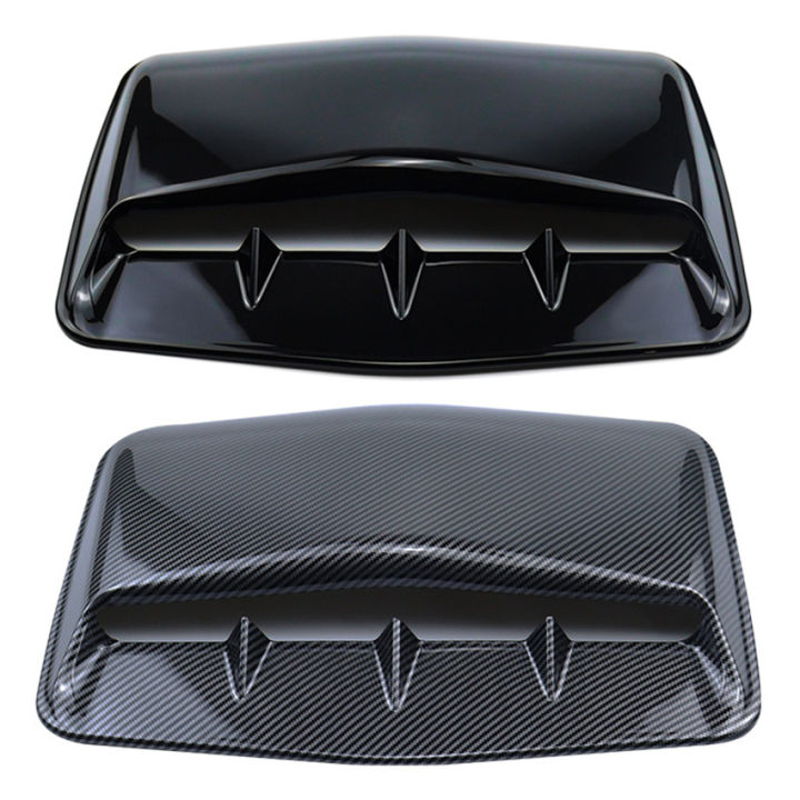 【In Stock】Universal Carbon Fiber Car Air Flow Intake Hood Scoop Bonnet ...