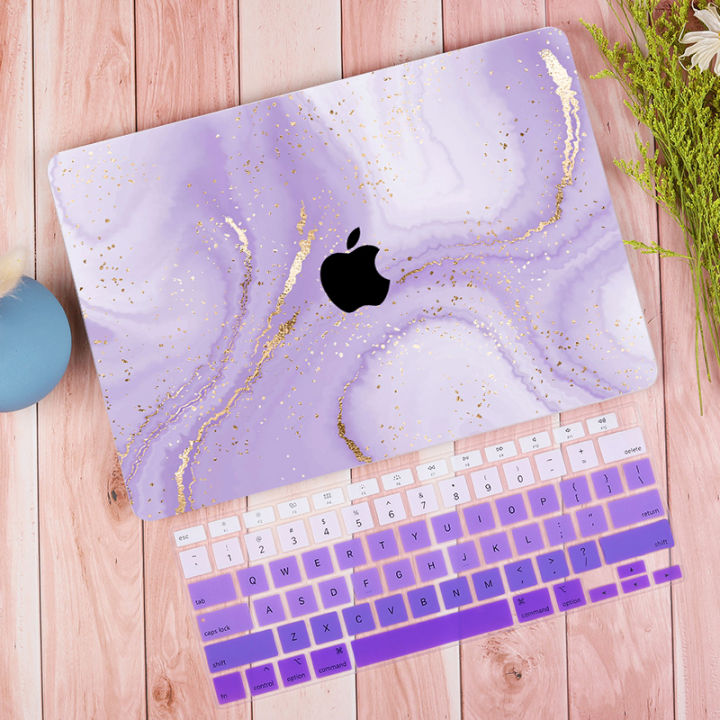 HD Color Pink Marble Laptop hard Matte Cases for Macbook Pro 13 Air M1 ...