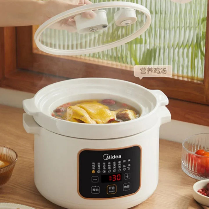 Midea Electric Stewpot 3L Quick Stew Pot with Soup Cup Multi-functional ...
