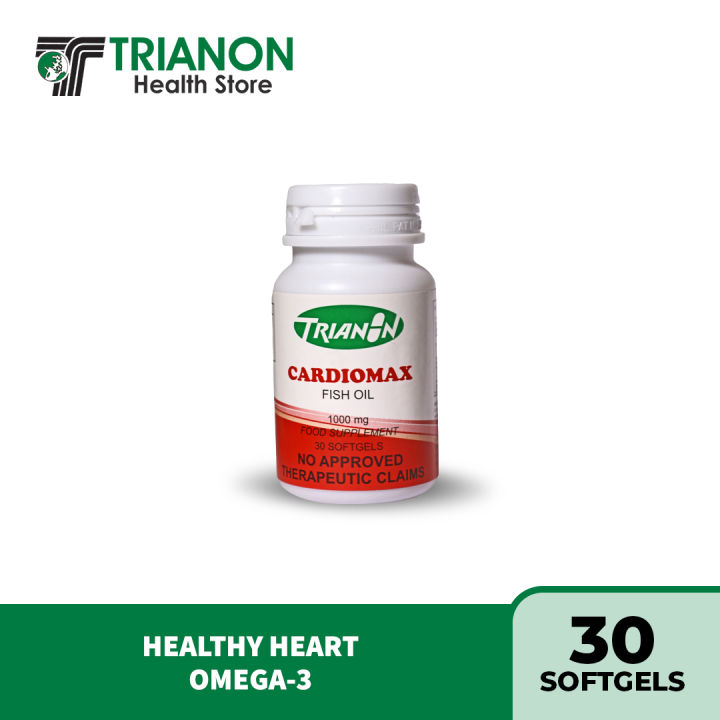 Cardiomax Omega 3 1000 mg Fish Oil EPA DHA Heart Health (30 softgel ...