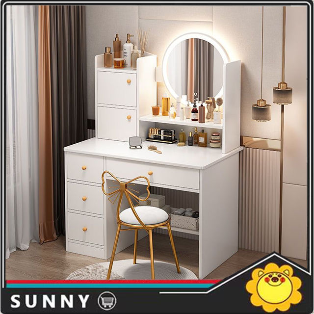 2024 SUNNY DresserDressing table storage cabinet integratedNew LED ...
