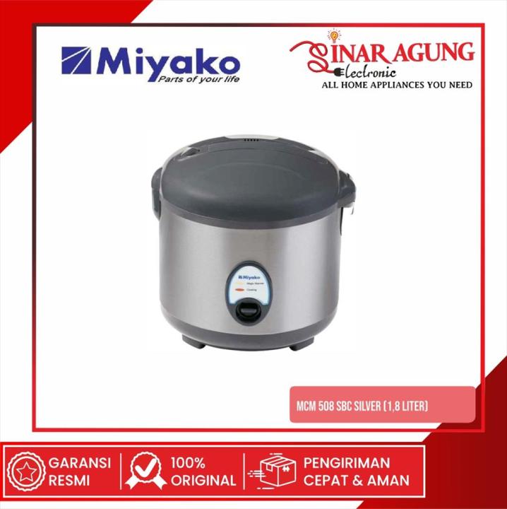 MIYAKO RICE COOKER 1.8L MCM508 MCM-508 SBC - SILVER MIRROR | Lazada ...