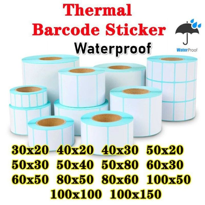 Thermal Adhesive Waterproof Barcode Label Sticker Roll 500, 700 ...