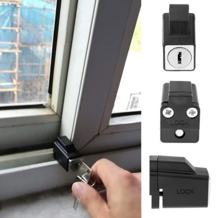 HangQiao Doors and Windows Security Lock Window Stopper Black Sliding ...