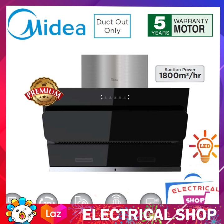 Midea Premium Cooker Hood MCH-90B65 [Duct Out Only] MCH90B65 | Lazada
