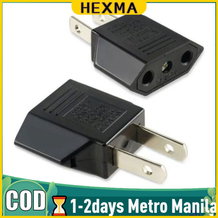 HEXMA Round To Flat Adaptor Plug | Lazada PH
