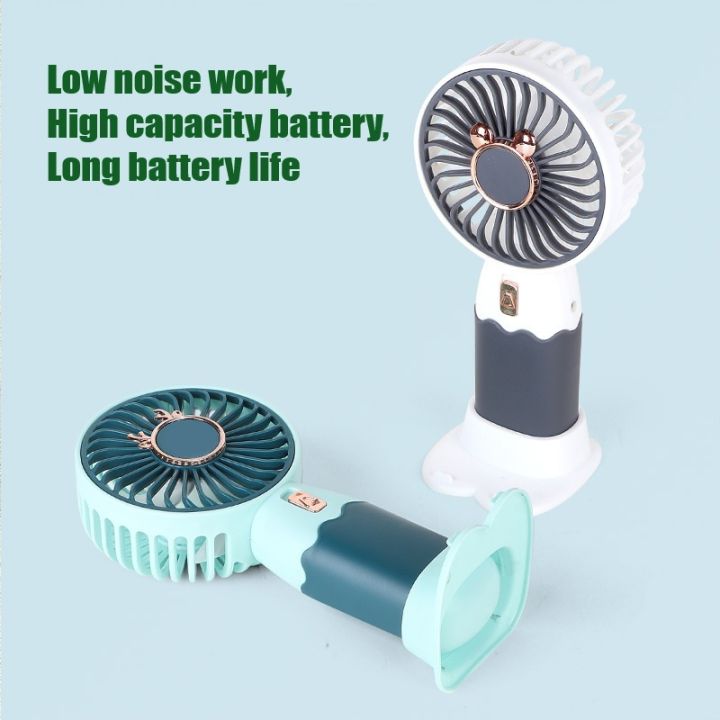 2-in-1 Mobile Phone Stand Fan Handheld Mini Fan USB Portable Silent Fan ...