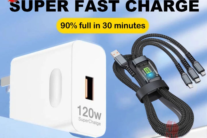 3in1 Charger for Android Type-C Micro USB iOS universal Cellphone Super ...