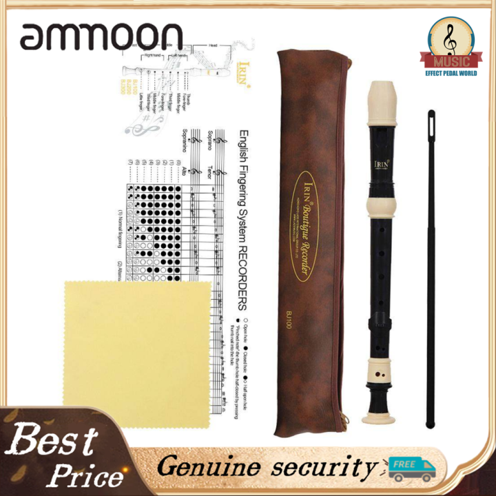 IRIN ABS Descant Recorder 8 Hole Baroque Style Recorders Instrument ...