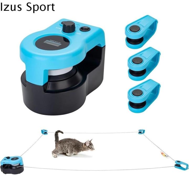 IZUS Adjustable Speed Interactive Cat Toy DIY Mouse Toy Chase Run ...