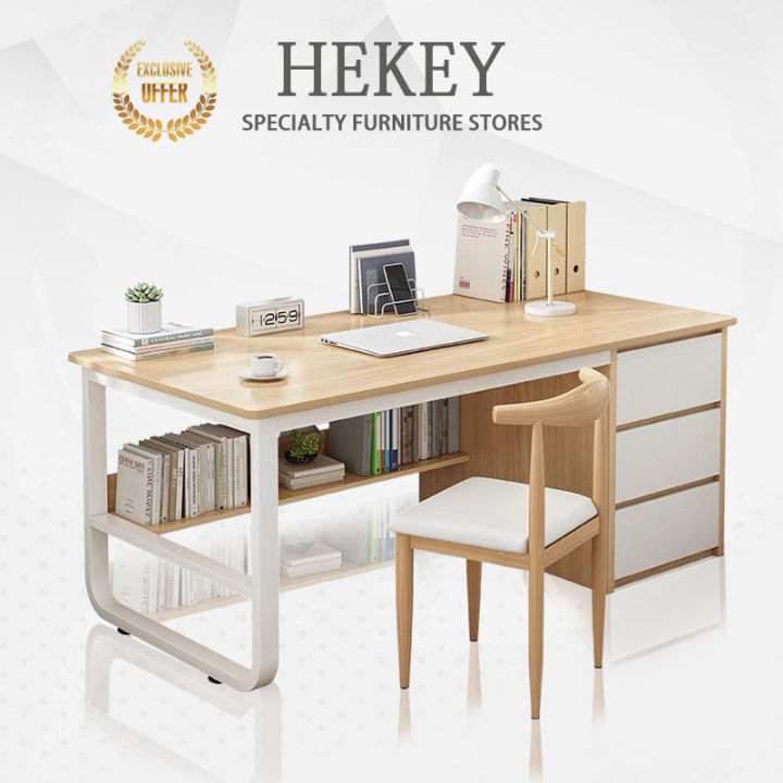 HEKEY Writing Desk Computer Desk PC Laptop Table Workstation Study Home ...