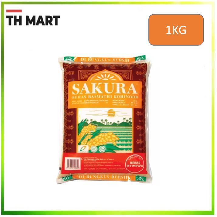 Sakura Beras Basmathi Kohinoor 1kg | Lazada