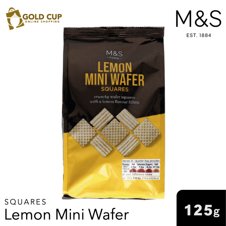Marks & Spencer Lemon Mini Wafer Squares 125g | Lazada PH