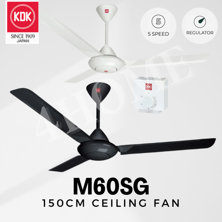 KDK M60SG Ceiling Fan (White/Black) | Lazada Singapore