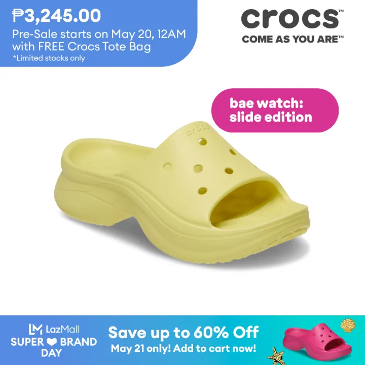 Crocs Women's Bae Slide in Daylily | Lazada PH