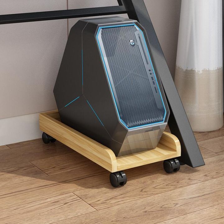 【Candy style】 Computer Host Bracket with Pulley Removable Chassis Base ...