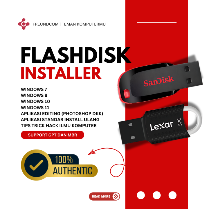 Bootable Flashdisk Install Ulang Windows 7 8 10 11 + Full Aplikasi ...