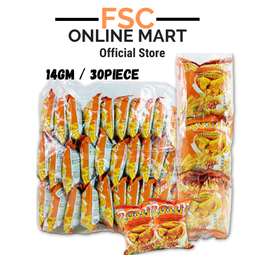 [FSC] Oriental Rostik Rice Cracker Snack Chicken Curry Flavor 14gm x ...