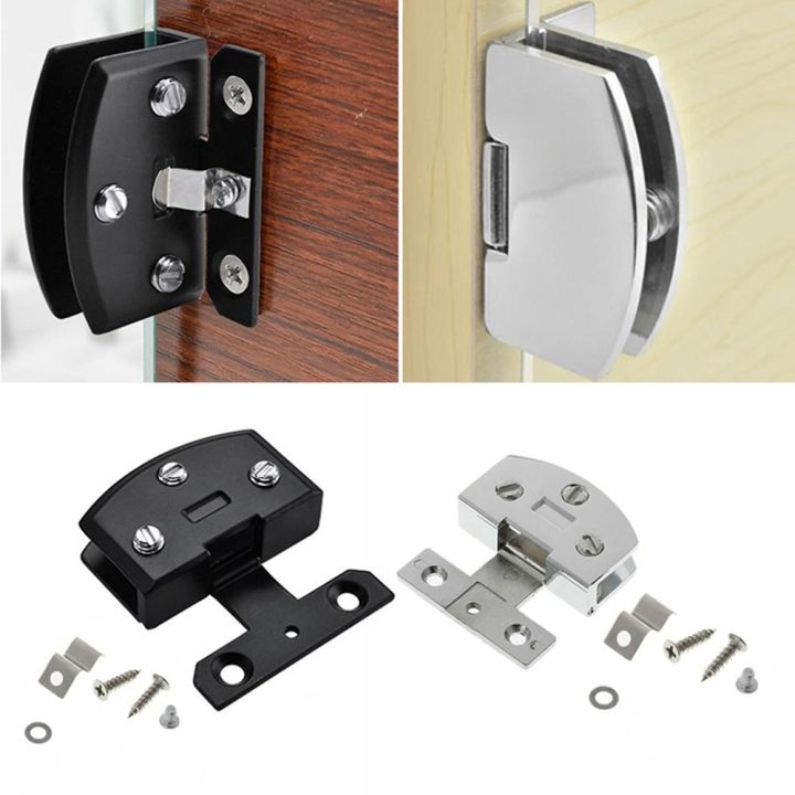 DXSFV Punch-free Frameless Cabinet Hinge Display Cabinet Cupboard Clamp ...
