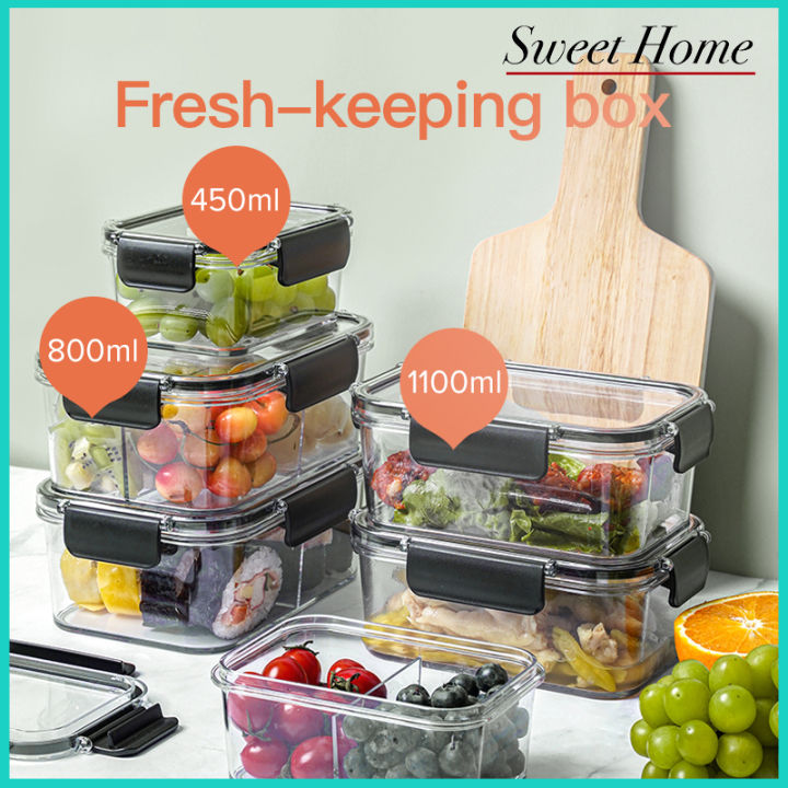 Multifunctional Black Colour Fresh-keeping box Sealed Plastic Box ...