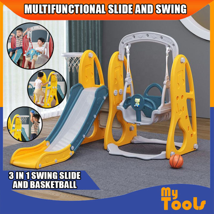 Christmas Gift Set Mytools 3 in 1 Children's slide and swing ...