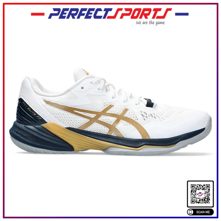ASICS SKY ELITE FF 2 Men's Volleyball Shoes White/Pure Gold | Lazada
