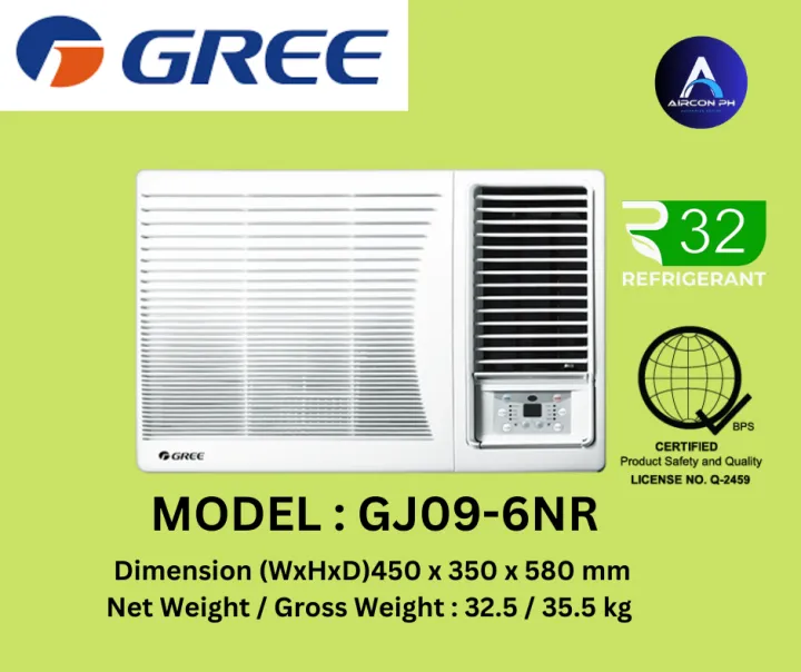 GREE 1.0HP R32 Window TYPE Conventional | Lazada PH
