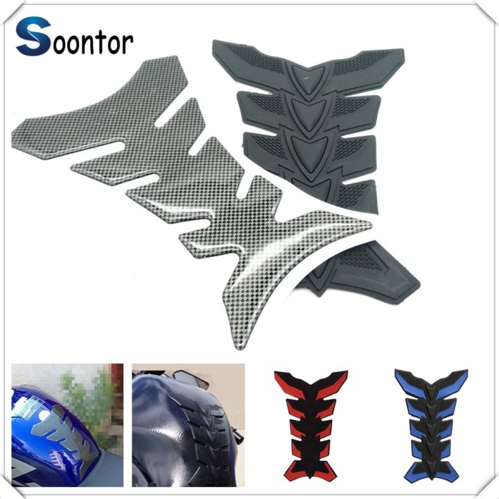Motorcycle 3D Rubber Pad Oil Gas Fuel Tank Protector Cover Sticker ...