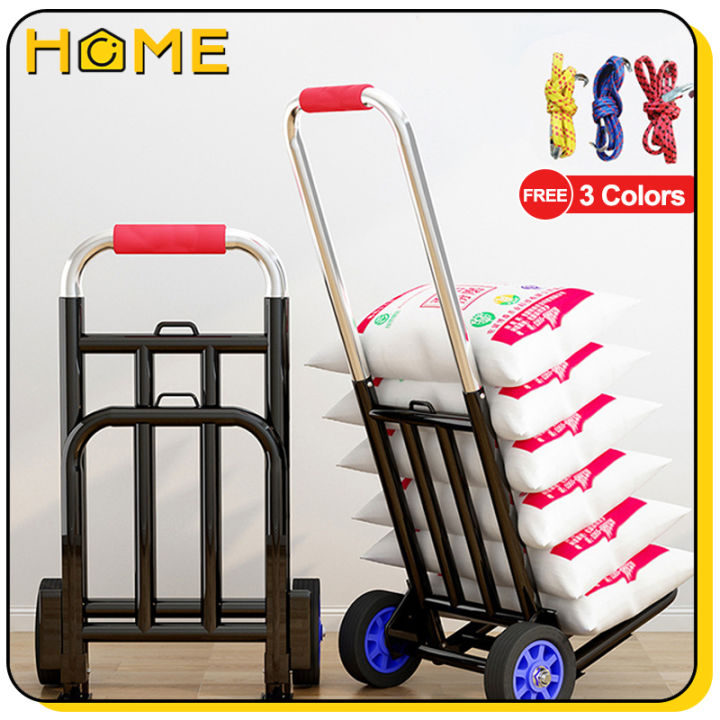 [Free 3 Ropes] Trolley Cart Multifunction Foldable Shopping Cart ...