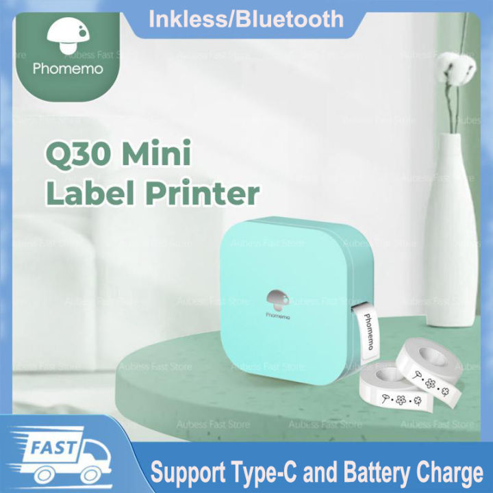 Phomemo Label Maker Machine with Tape, Q30 Portable Bluetooth Label ...