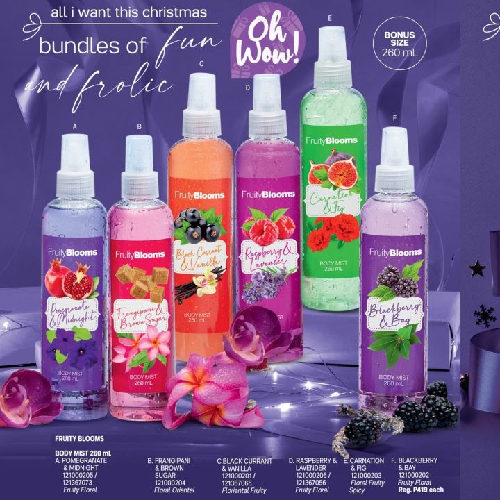 FRUITY BLOOMS Body Mist 250/260ml by Tupperware Brands | Lazada PH