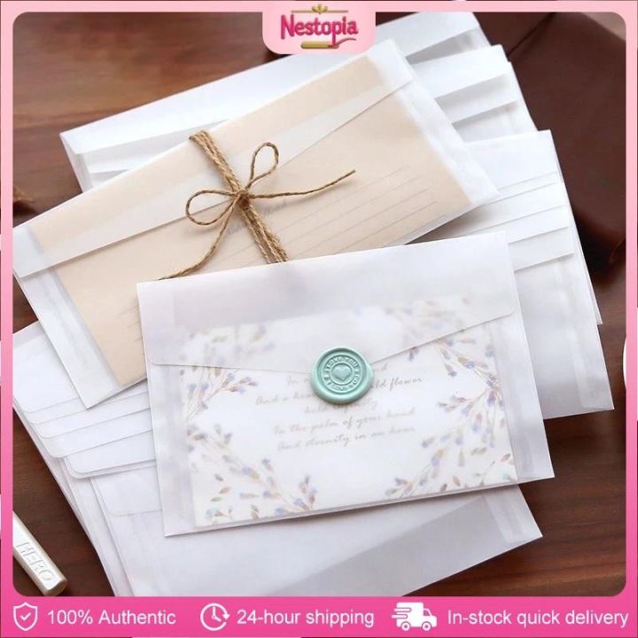 10pcs Transparent Envelope 4R 5R for Vintage Envelope Wedding ...