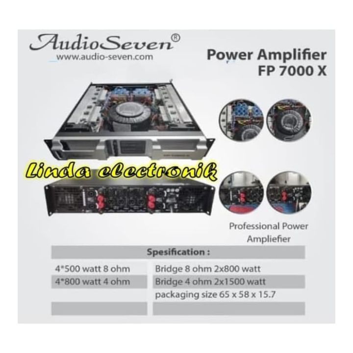 Power amplifier Audio seven FP 7000x fp 7000 x original fp7000x ...