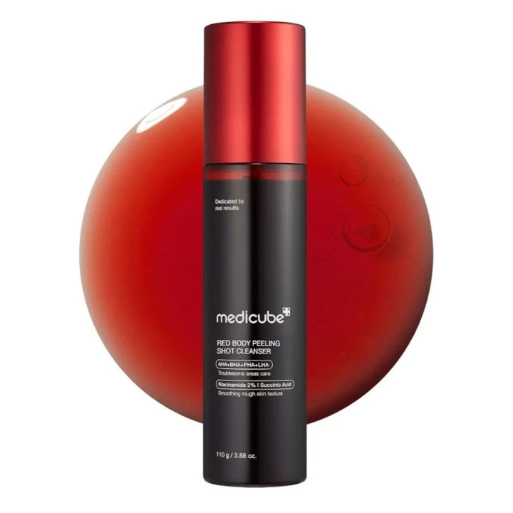 Medicube Red Body Peeling Shot Cleanser Anti Acne 110g 100% Original ...