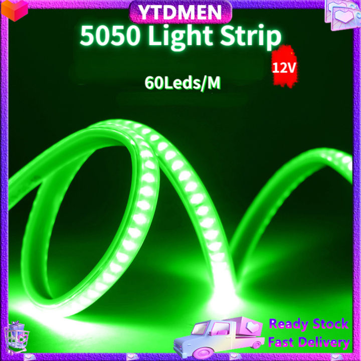 YTDMEN SMD 2835 DC 12V LED Light Strip Not Waterproof Green Light 1M-5M 60 LED /m Flexible LED ...