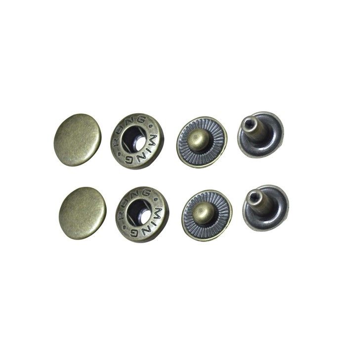 KANCING CETET BESI SNAP BUTTON 15 MM WARNA ANTIQ GOLD 36 PCS | Lazada ...