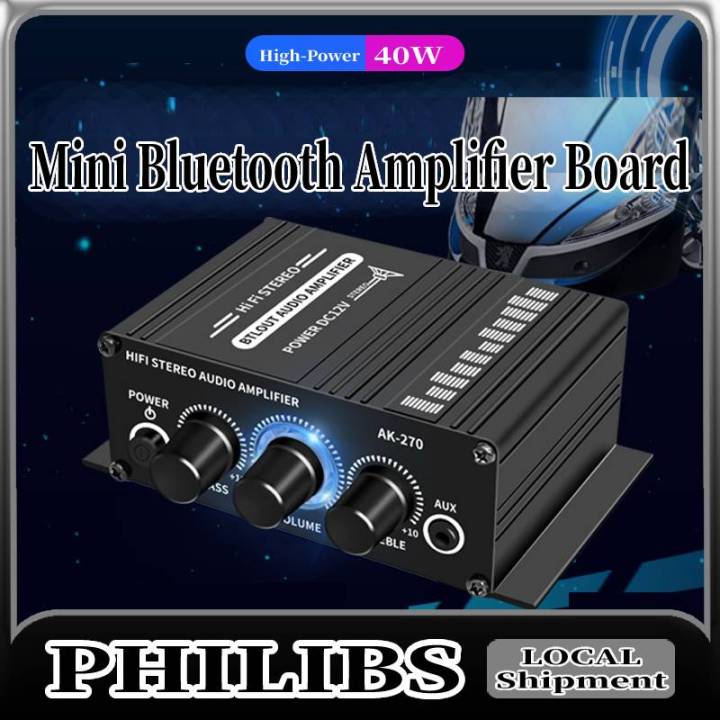 Philibs 400w Mini Audio Amplifier Home Amplifier Bluetooth-free Auto ...