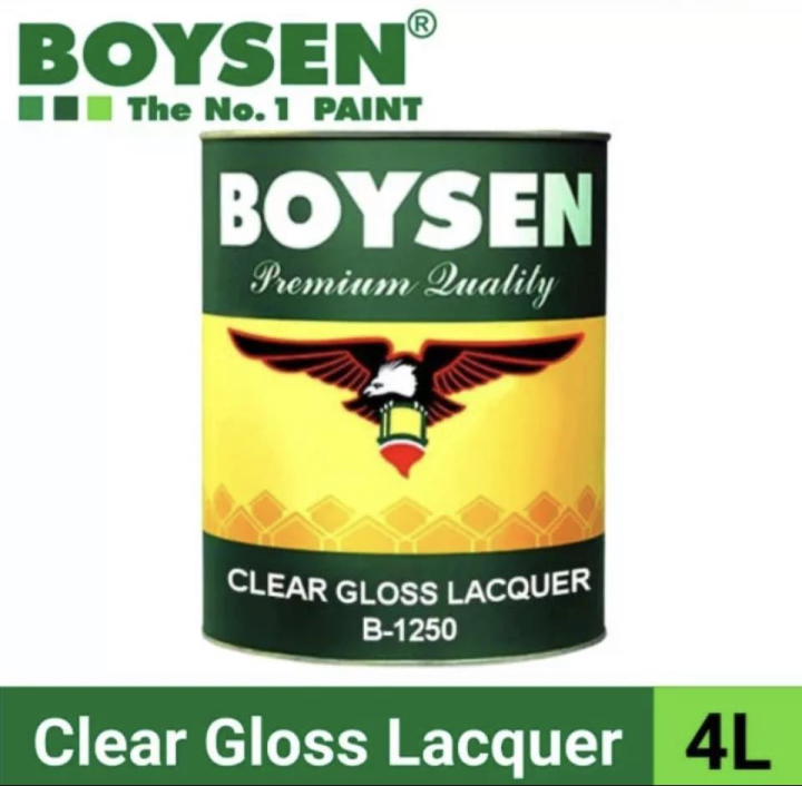 S.W BOYSEN GLEAR GLOSS LACQUER B1250 4Liter #272 | Lazada PH