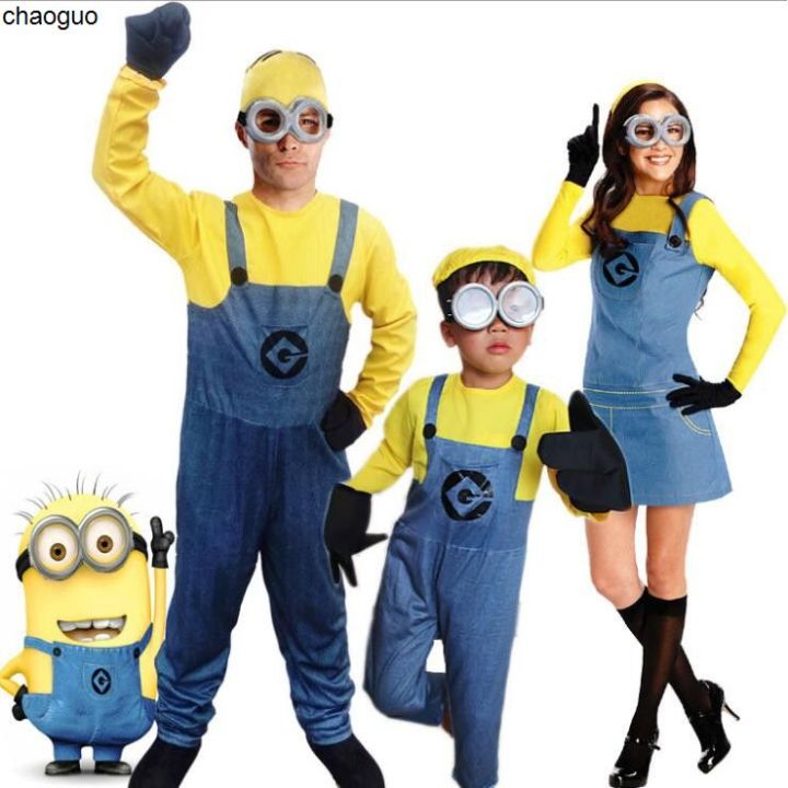 Minion Jumpsuit Despicable Me Cosplay Costumes Boys Girls Kids adult ...