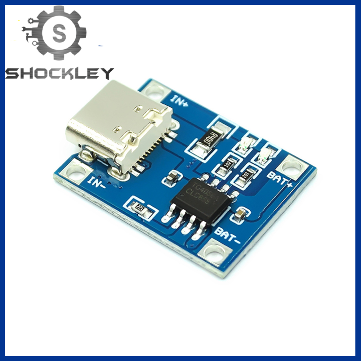 Shockley TP4056 Type-C USB 5V 18650 Lithium Battery Charger Module ...